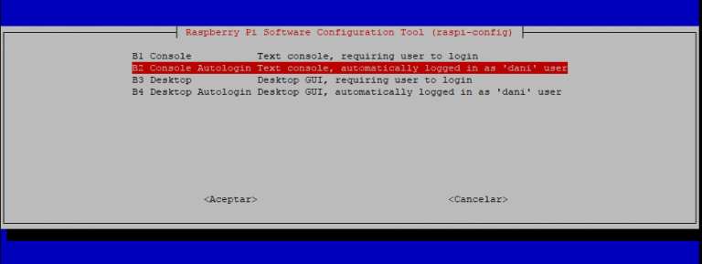 Creating a new user in Raspberry Pi - Domotic Project