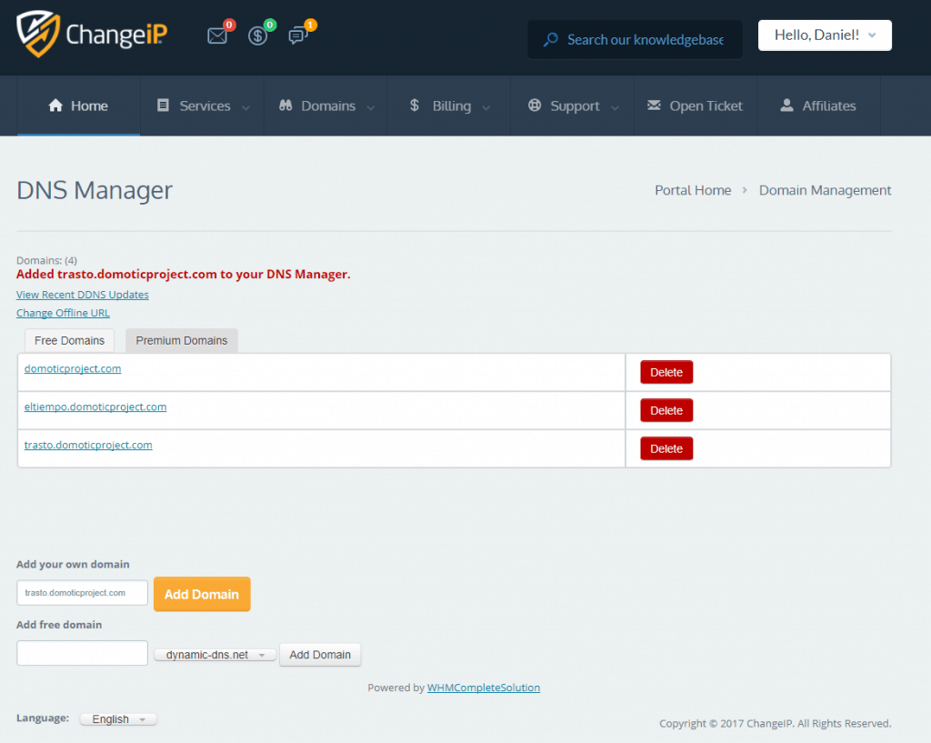 DDNS: Accessing your Raspberry Pi from Internet - Domotic Project